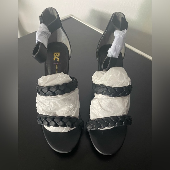 BC Footwear | Shoes | Bc Footwear Black Braided Heels | Poshmark